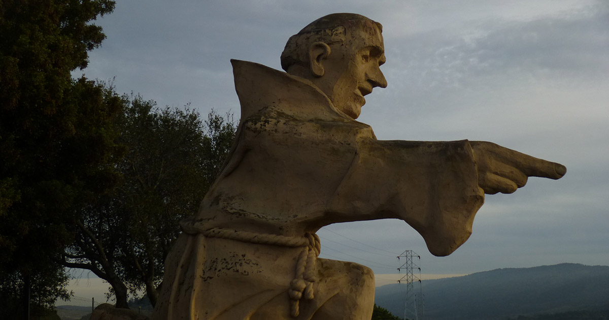 Giant Father Junipero Serra Statue - Weird California
